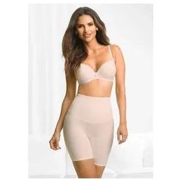 Shapingleggings bonprix, Damen, Gr. 40, N-Gr, beige (puder), Obermaterial: 80% Polyamid, 20% Elasthan. Futter: 100% Baumwolle, unifarben, Hosen, aus Polyamid und Elasthan, mit Baumwollfutter, unifarbenes Design