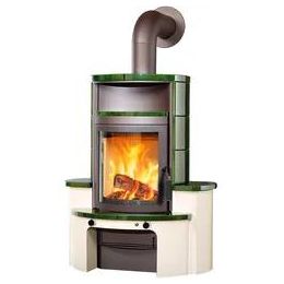 Kaminofen Hark "Avenso GT ECOplus 6 KW", gr&uuml;n (titanfarben), Kamin&ouml;fen, gr&uuml;n-gl&auml;nzend, mit EcoPlus Filter