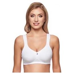 B&uuml;gelloser BH SuSa "Capri", Damen, Gr. 70, Cup G, wei&szlig;, Obermaterial: 40% Baumwolle, 30% Elasthan, 30% Polyamid, unifarben, BHs, vorgeformte Cups, Mikrofaser, Komfort-Tr&auml;ger, bequem