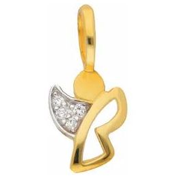 Adelia&acute;s Kettenanh&auml;nger ADELIA ́S "Engelanh&auml;nger 333 Gold ( 8K ) mit Zirkonia", silber, Schmuckanh&auml;nger, Damen, mit Zirkonia, Gold, Kettenanh&auml;nger, Goldanh&auml;nger Engel
