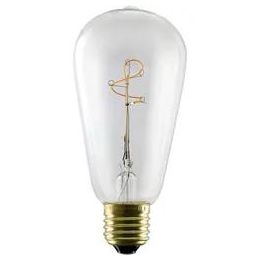 Segula LED-Filament "LED Rustika klar, E27", Energieeffizienz: G (A-G), transparent, klar, L:14,5cm &Oslash;:6,5cm, Leuchtmittel