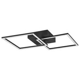 OTTO HOME LED Deckenleuchte "Annelia, Deckenlampe, schwenkbare LED-Rechtecke", schwarz (schwarz matt), 2, H: 7cm, 1 Stk., Leuchten, Wand- und Deckenmontage m&ouml;glich, LED Deckenleuchte