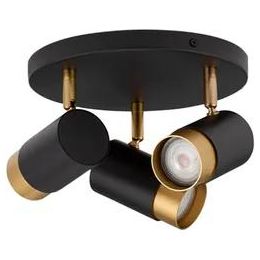 NOVA LUCE Deckenleuchte "POGNO", schwarz, 3, &Oslash; 22cm H: 14cm, 1 Stk., Leuchten, Ohne Beleuchtung, Deckenstrahler