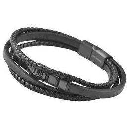 Adelia&acute;s Armband ADELIA ́S "Unisex Armband &ndash; Lederarmband Totenkopf aus Leder 19 cm", schwarz, Armb&auml;nder, Damen, 19cm, Leder, Armband, Geschenkidee: zeitlos und vielseitig