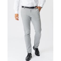 Chinohose TEESHOPPEN "TEESHOPPEN Trouser The Original Performance", Herren, Gr. 28x32, L&auml;nge 32, light grau, Obermaterial: 75% Polyester, 22% Viskose, 3% Elasthan, Hosen Chinohose