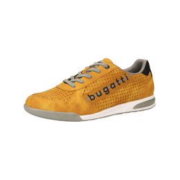 Sneaker Bugatti "Bugatti Sneaker Lederimitat", Herren, Gr. 40, gelb, Lederimitat, Schuhe Sneaker