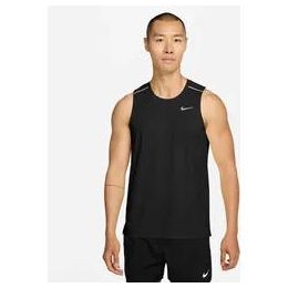 Tanktop Nike "Nike Miler Men's Dri-FIT Running Tank", Herren, Gr. XXL, schwarz, reflect, Obermaterial: 100% Polyester, normal, Rundhals, Tops Tanktop, sportliche Schnittform, f&uuml;r Sportmode und Streetwear