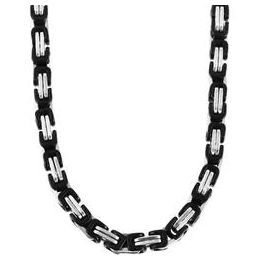 Adelia&acute;s Kette ohne Anh&auml;nger ADELIA ́S "Herren Halskette &ndash; K&ouml;nigskette aus Edelstahl 50 cm", schwarz, Halsketten, Herren, 50cm, Edelstahl, Ein kleines Geschenk mit gro&szlig;er Wirkung