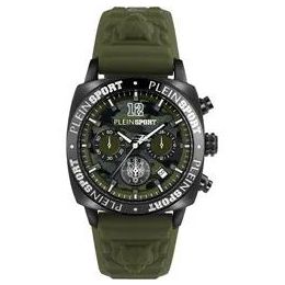 Luxusuhr Plein Sport "Wildcat Chrono", 05, gr&uuml;n, Armbanduhren, Herren