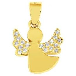 Adelia&acute;s Kettenanh&auml;nger ADELIA ́S "Damen Anh&auml;nger &ndash; Anh&auml;nger aus 925 Silber mit Zirkonia", gold, Schmuckanh&auml;nger, Damen, Silber 925 (Sterlingsilber), Kettenanh&auml;nger, Sch&ouml;ne Geschenkidee zum Weihnachten