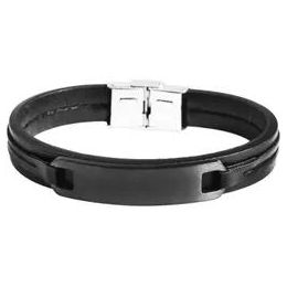 Adelia&acute;s Armband ADELIA ́S "Unisex Armband aus Leder 20,5 cm", schwarz, Armb&auml;nder, Damen, 20cm, Leder, Armband, Ideal zum Verschenken &ndash; schlicht und stilvoll