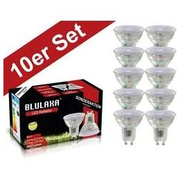 Blulaxa LED-Leuchtmittel "Retro Multi", Energieeffizienz: F (A-G), silber (silberfarben), L:5,4cm &Oslash;:5cm, Leuchtmittel, 10er-Set, Promotion-Pack Strahler
