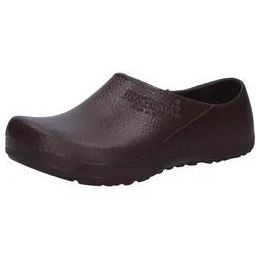 Clog Birkenstock "Profi-Birki", Damen, Gr. 38, braun, Obermaterial: 100% Polyurethan PU., Schuhe Clog