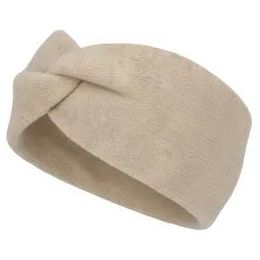 Stirnband styleBREAKER "Feinstrick Stirnband Twist Knoten", Damen, beige, Obermaterial: 100% Viskose CV., Modisch, M&uuml;tzen Stirnband