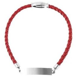 Adelia&acute;s Armband ADELIA ́S "Damen Armband &ndash; Lederarmband aus Leder 17 cm", rot, Armb&auml;nder, Damen, 17cm, Leder, Armband, Perfekt als Geschenk f&uuml;r besondere Menschen