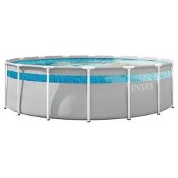 Rundpool Intex "&raquo;PrismFrameTM Clearview&laquo;", grau, H:122cm &Oslash;:488cm, Schwimmbecken, Rundpool, 488x122 cm