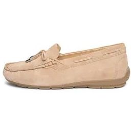 Mokassin Ara "ALABAMA", Damen, Gr. 6,5, sand, Veloursleder, unifarben, Schuhe Mokassin, Loafer, Mokassin, Flats in Bequemweite G (= weit)