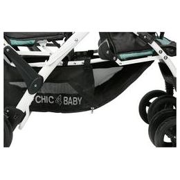 CHIC 4 BABY Geschwisterwagen CHIC4BABY "Duo", Kinder, melange mint, Kinderwagen, mit feststellbaren Doppelschwenk-Vorderr&auml;dern