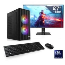 CSL Gaming-PC-Komplettsystem "Spectrum V25259", Energieeffizienz: E (A-G), schwarz, Microsoft Windows 11 Home (64 Bit), 32 GB RAM 1.000 GB SSD, Computer_Komplettsysteme
