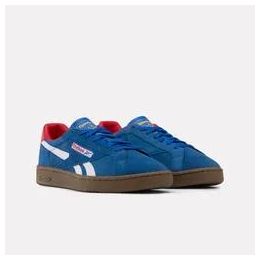 Trainingsschuh Reebok CLASSIC "CLUB C GROUNDS UK", Damen, Gr. 43, vectorblau, vectorrot, gum, Leder, Synthetik, Schuhe
