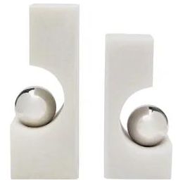 Buchst&uuml;tze KARE DESIGN, wei&szlig;, Buchst&uuml;tzen