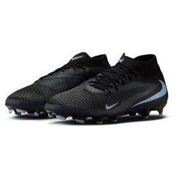 Fu&szlig;ballschuh Nike "Phantom 6 High Academy", Herren, Gr. 40,5, schwarz, schwarz, Synthetik, Textil, Schuhe Fu&szlig;ballschuh, geeignet f&uuml;r feste Rasenb&ouml;den