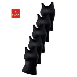 Unterhemd Petite Fleur, Damen, Gr. 32, N-Gr, schwarz, Feinripp, Obermaterial: 100% Baumwolle, unifarben, k&ouml;rpernah, tiefer Rundhals, Unterhemden Unterhemd, weiches Feinripp-Material, elastische Baumwolle, unifarbenes Design
