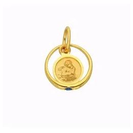 Adelia&acute;s Kettenanh&auml;nger ADELIA ́S "Anh&auml;nger Armor 333 Gold ( 8K ) mit Saphir &ndash; Goldanh&auml;nger Armor", gold, Schmuckanh&auml;nger, Damen, Gold, Kettenanh&auml;nger, Goldanh&auml;nger Armor