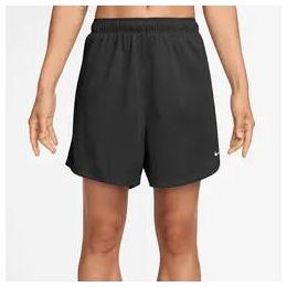 Shorts Nike "W NK ONE ATK DF MR 4IN SHORT", Damen, Gr. M, N-Gr, schwarz, schwarz,, Obermaterial: 100% Polyester, Hosen Shorts, mit Dri-FIT-Technologie, weite Passform, sportlicher Stil