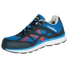 Good Year Sicherheitsschuh GOODYEAR "Sicherheitsschuhe Goodyear S1P blau/schwarz/rot" Gr. 44, blau (blau, schwarz, rot), 44, Obermaterial: 100% Nylon NY., Schuhe