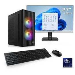 CSL Gaming-PC-Komplettsystem "Spectrum V25256W", Energieeffizienz: E (A-G), schwarz, Microsoft Windows 11 Home (64 Bit), 32 GB RAM 1.000 GB SSD, Computer_Komplettsysteme