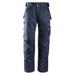 Arbeitshose Snickers Workwear "DuraTwill Handwerker", Herren, Gr. 48, Einheitsgr&ouml;&szlig;e, blau (marine (navy)), Obermaterial: 52% Baumwolle CO. 48% Polyamid PA., Hosen Arbeitshose