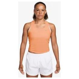Tanktop Nike "W NK TEMPO DF CRP MESH TANK", Damen, Gr. L, orange pulse, Obermaterial: 80% Polyester, 20% Elasthan, normal, Rundhals, Tops Tanktop, sportliche Schnittform, f&uuml;r aktive Eins&auml;tze, mit Dri-FIT Technologie