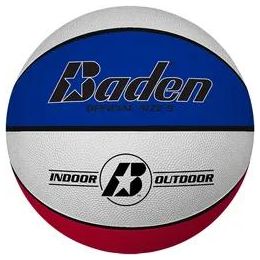 Basketball KEMPA "Basketball Baden Basic" Gr. 7, wei&szlig; (wei&szlig;, rot, royal), B&auml;lle, Herren, 7