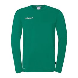 Trainingsshirt Uhlsport "Sweatshirt Essential Kids", M&auml;dchen, Gr. 128, gr&uuml;n (lagune, wei&szlig;), Obermaterial: 100% Polyester Pol. recyc.., Shirts