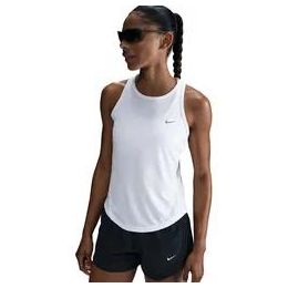 Lauftop Nike "W NK TEMPO DF TANK", Damen, Gr. XL, wei&szlig;, reflect, Obermaterial: 100% Polyester, normal, Rundhals, Tops, enger Schnitt, f&uuml;r Laufen, mit gro&szlig;en Mesh-Eins&auml;tzen, atmungsaktiv