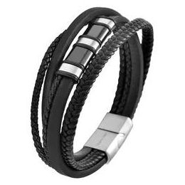 Adelia&acute;s Kettenanh&auml;nger ADELIA ́S "Herren Anh&auml;nger &ndash; Gravuranh&auml;nger aus Leder", schwarz, Schmuckanh&auml;nger, Herren, Leder, Kettenanh&auml;nger, Ideal als Geschenk &ndash; dezent und elegant