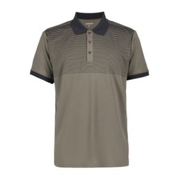 Poloshirt Icepeak "Icepeak Polo shirt Bronson", Herren, Gr. L, granit, Stoff, 100% Polyester, normal, hoch geschlossener Ausschnitt, Shirts