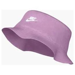 Fischerhut Nike SPORTSWEAR "U NK APEX BUCKET SQ FUT WSH L", Damen, Gr. S, lt magenta, wei&szlig;, Obermaterial: 100% Baumwolle, H&uuml;te, mittellanges Design, aus vorgewaschenem Twill-Material