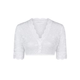 Dirndlbluse Nina von C. "Dirndl-Bluse halbarm Luisa", Damen, Gr. 32, wei&szlig;, Obermaterial: 86% Polyamid PA. 14% Elasthan EL., Blusen Dirndlbluse