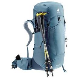Trekkingrucksack Deuter "Aircontact Lite 50 + 10", atlantic, ink, Rucks&auml;cke, B/H/T: 30cm x 76cm x 27cm, Obermaterial: 80% Polyamid, 20% Polyester, f&uuml;r Wandern und Bergsteigen, f&uuml;r hohen Tragekomfort, B:30cm H:76cm T:27cm