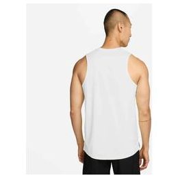 Tanktop Nike "Nike Miler Men's Dri-FIT Running Tank", Herren, Gr. S, wei&szlig;, reflect, Obermaterial: 100% Polyester, normal, Rundhals, Tops Tanktop, sportliche Schnittform, f&uuml;r Sportmode und Streetwear