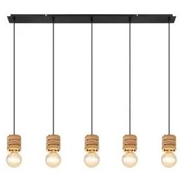 Globo LIGHTING H&auml;ngeleuchte "ANGELINE", schwarz matt, H: 120cm, 1 Stk., Leuchten, H&auml;ngelampe Esszimmer-Leuchte Esstischleuchte Wohnzimmer, H&auml;ngeleuchte