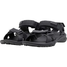 Sandale Jack Wolfskin "LAKEWOOD RIDE SANDAL M", Herren, Gr. 44,5, grau (phantom), Synthetik, Textil, Schuhe Sandale