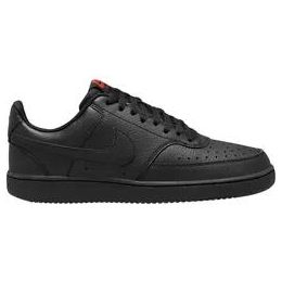 Sneaker Nike SPORTSWEAR "COURT VISION LO NN", Herren, Gr. 45,5, schwarz, multi, color, picante rot, Synthetik, Schuhe Sneaker, inspiriert vom Design des Nike Air Force