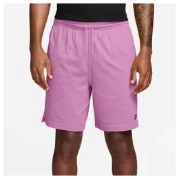 Shorts Nike SPORTSWEAR "Nike Club Men's Knit Shorts", Herren, Gr. L, N-Gr, lt magenta, Obermaterial: 100% Baumwolle, Hosen Shorts, atmungsaktives Material, relaxte Passform, mit Eingrifftaschen