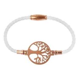 Adelia&acute;s Armband ADELIA ́S "Damen Armband &ndash; Lebensbaum aus Leder 18 cm", wei&szlig;, Armb&auml;nder, Damen, 18cm, Leder, Armband, Eine sch&ouml;ne Geschenkidee f&uuml;r jeden Anlass