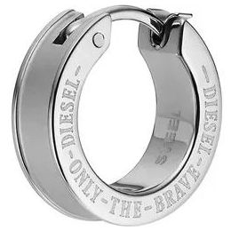 Single-Creole Diesel "Schmuck Geschenk Edelstahl Ohrringe EARRING", edelstahlfarben, Ohrringe, Herren, 14mm, Edelstahl