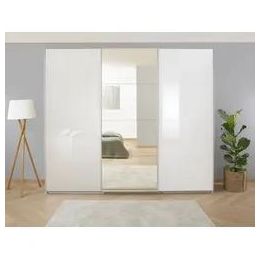 Schwebet&uuml;renschrank Rauch "Kleiderschrank Schrank Garderobe KOLUNA Hochglanz-Front und Spiegel", alpinwei&szlig;, hochglanz wei&szlig;, B:271cm H:210cm T:62cm, Holzwerkstoff, Schr&auml;nke, Schwebet&uuml;renschrank, Breiten 203/271/315/360 cm H&ouml;hen 210/229 cm MADE IN GERMANY