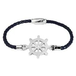 Adelia&acute;s Armband ADELIA ́S "Damen Armband &ndash; Textilarmband aus Leder 18 cm", blau, Armb&auml;nder, Damen, 18cm, Leder, Armband, Sch&ouml;ne Geschenkidee zum Geburtstag